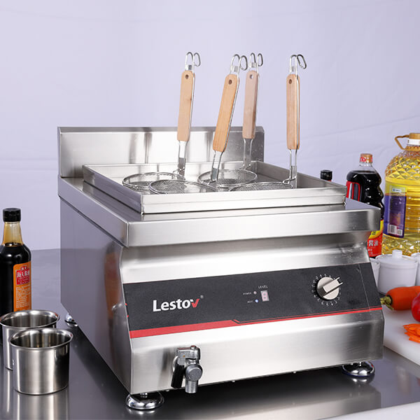 Stainless Steel Industrial Pasta Cooker with Four Holes | Lestov Cooker